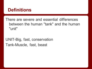 Units and tanks | PDF