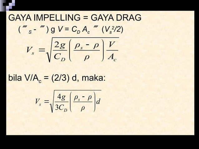 Unit Sedimentasi teknik pengolahan air minum | PPT