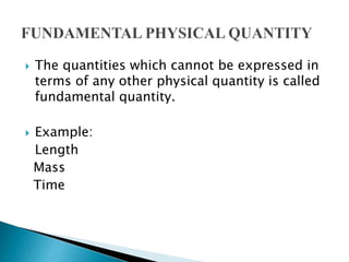 Units & measurements | PPT
