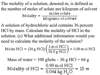 Units Of Concenration | PPT