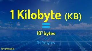 Units of data storage with real life examples | PDF