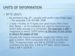 Units of Information | PPTX