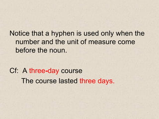 Units of measurement as modifiers | PPT