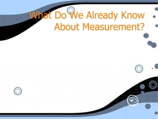 Units Of Measurement Powerpoint | PPT
