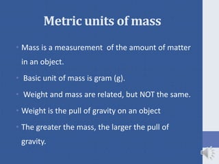 Units of measurements( standard system for weight, length and volume) | PDF