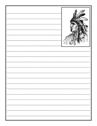 Native American Writing Paper