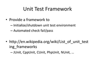 Unit test | PPT