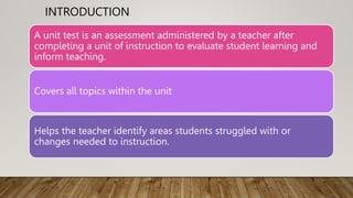 construction and Importance of Unit Test.pptx