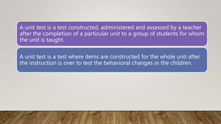 construction and Importance of Unit Test.pptx