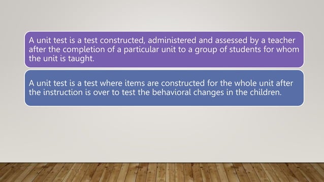 construction and Importance of Unit Test.pptx