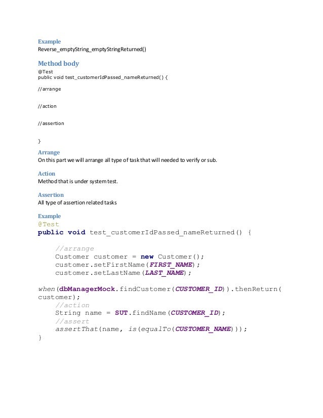 unit-test-documentation