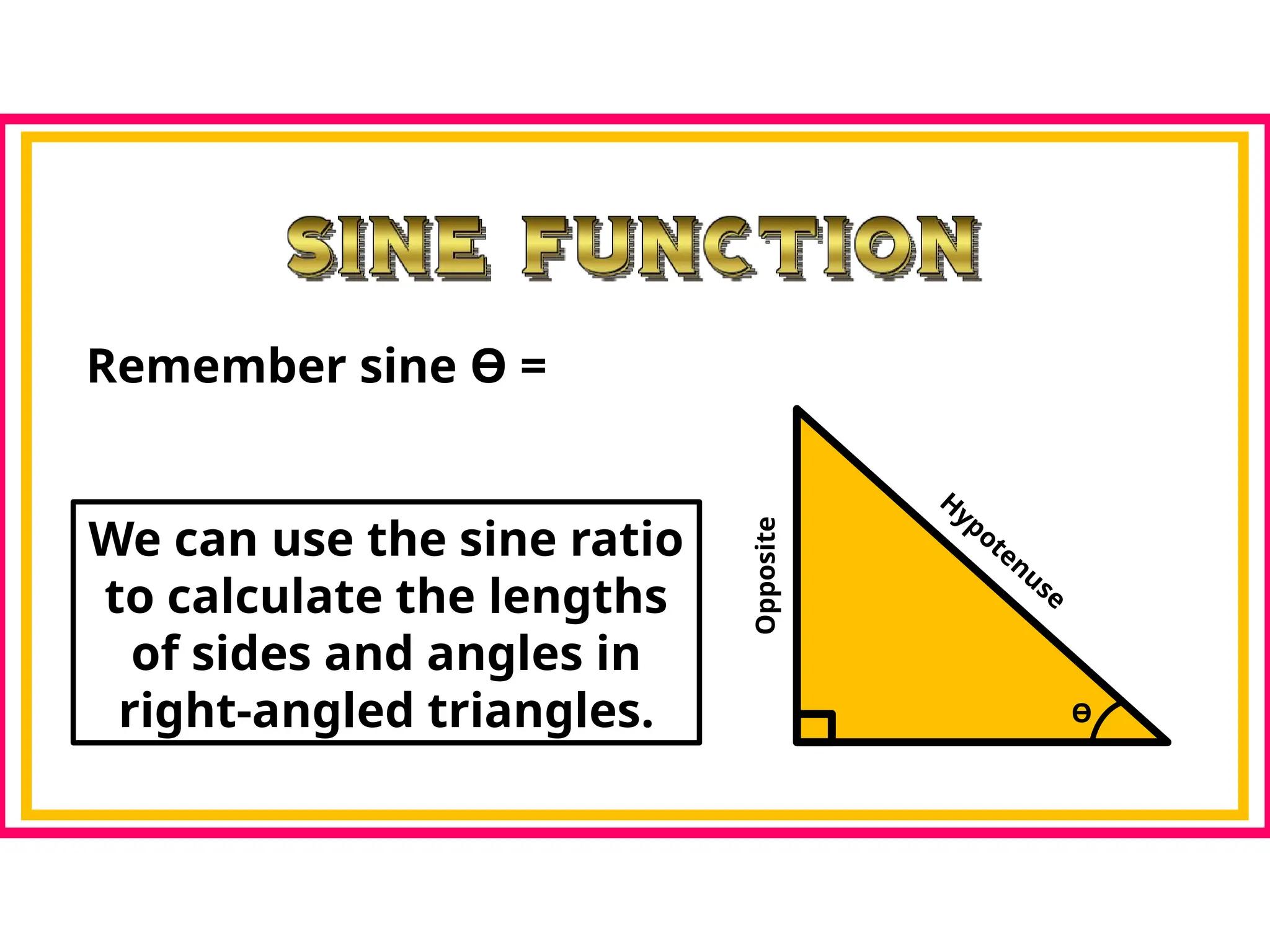 TRIGONOMETRY-TRIGONOMETRIC RATIOS, SINE RULE, COSINE RULE, AREA ...