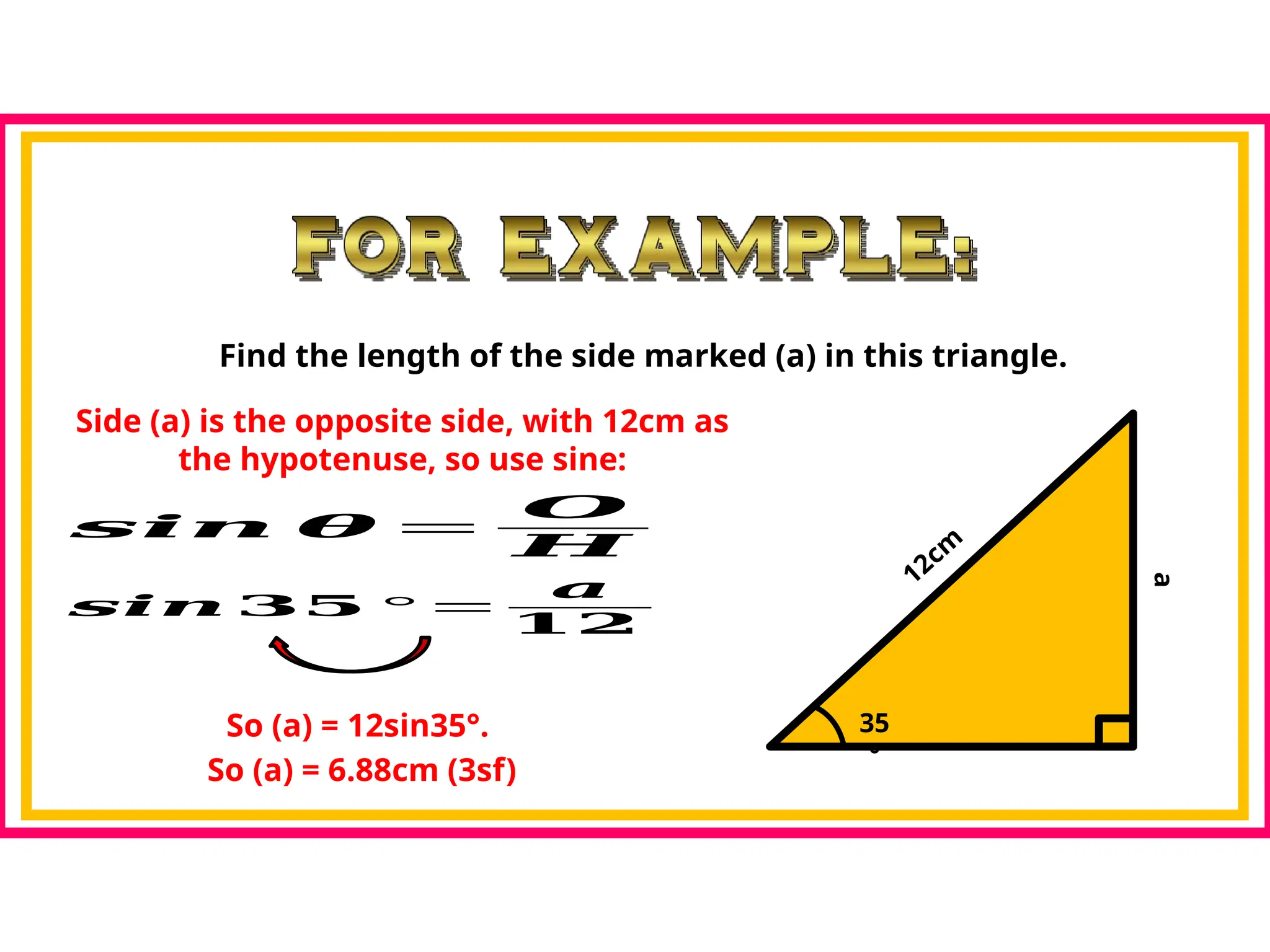 TRIGONOMETRY-TRIGONOMETRIC RATIOS, SINE RULE, COSINE RULE, AREA OFTRIANGLE, BEARINGS, ANGLES OF ...
