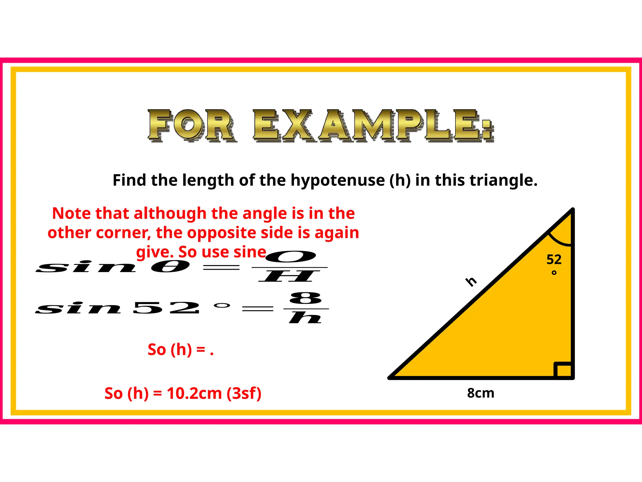 TRIGONOMETRY-TRIGONOMETRIC RATIOS, SINE RULE, COSINE RULE, AREA ...