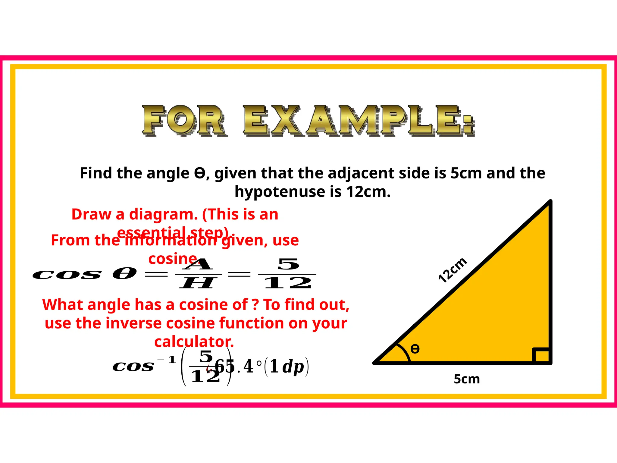 TRIGONOMETRY-TRIGONOMETRIC RATIOS, SINE RULE, COSINE RULE, AREA ...