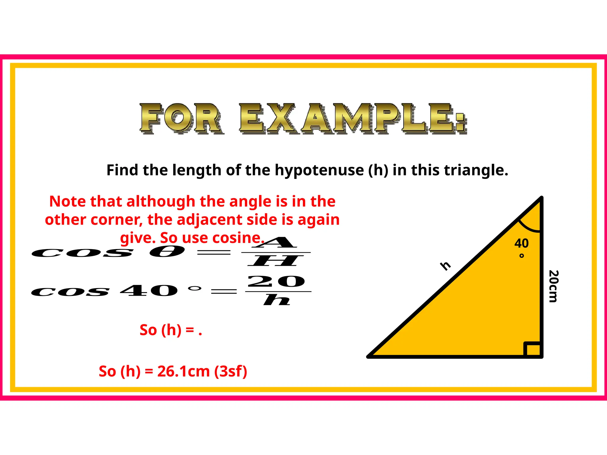 TRIGONOMETRY-TRIGONOMETRIC RATIOS, SINE RULE, COSINE RULE, AREA ...