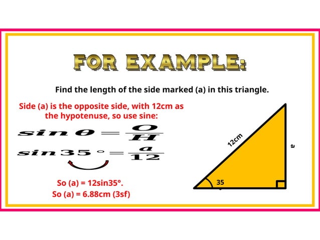 TRIGONOMETRY-TRIGONOMETRIC RATIOS, SINE RULE, COSINE RULE, AREA ...