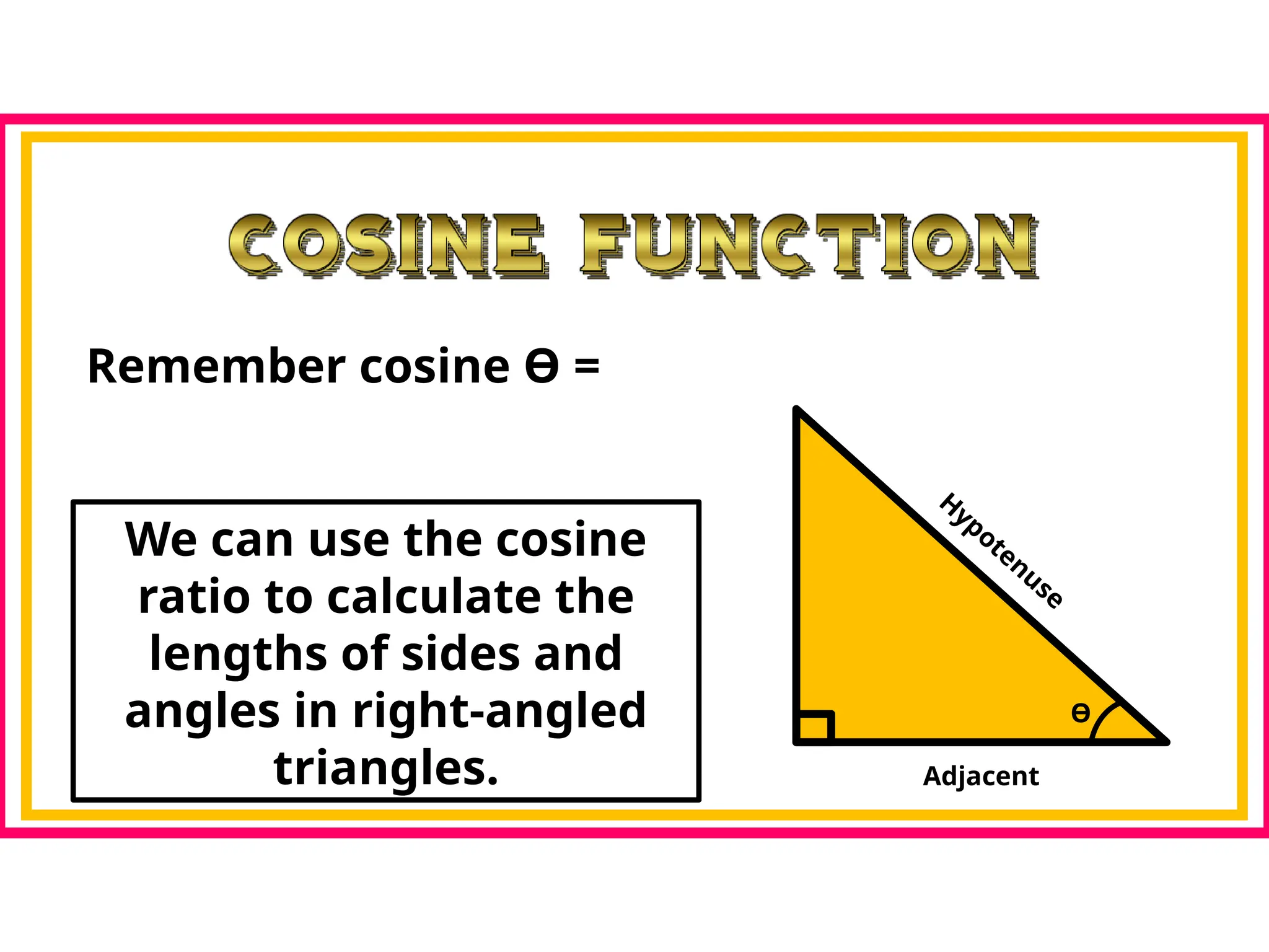 SYLLABUS FOR UNIT TEST- II TRIGONOMETRY-TRIGONOMETRIC RATIOS, SINE RULE ...