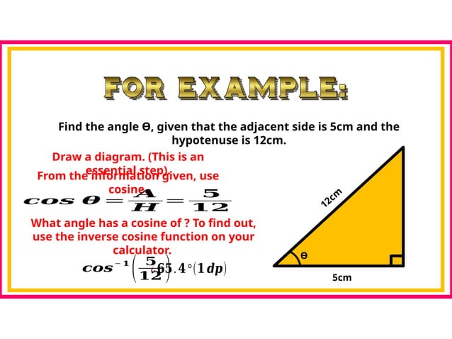 SYLLABUS FOR UNIT TEST- II TRIGONOMETRY-TRIGONOMETRIC RATIOS, SINE RULE ...