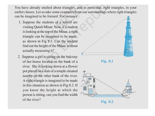 SYLLABUS FOR UNIT TEST- II TRIGONOMETRY-TRIGONOMETRIC RATIOS, SINE RULE ...