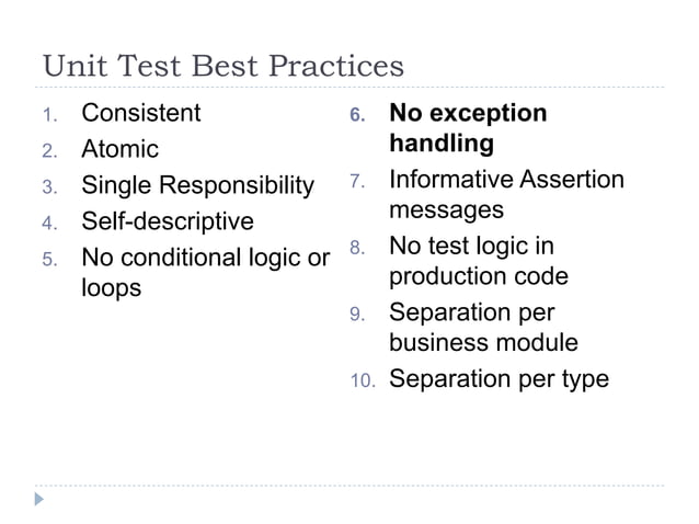 Unit Testing Concepts and Best Practices | PPTX