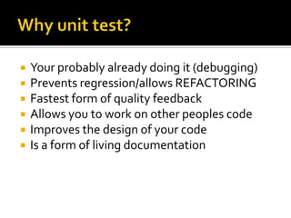 Unit testing with Jasmine | PPT