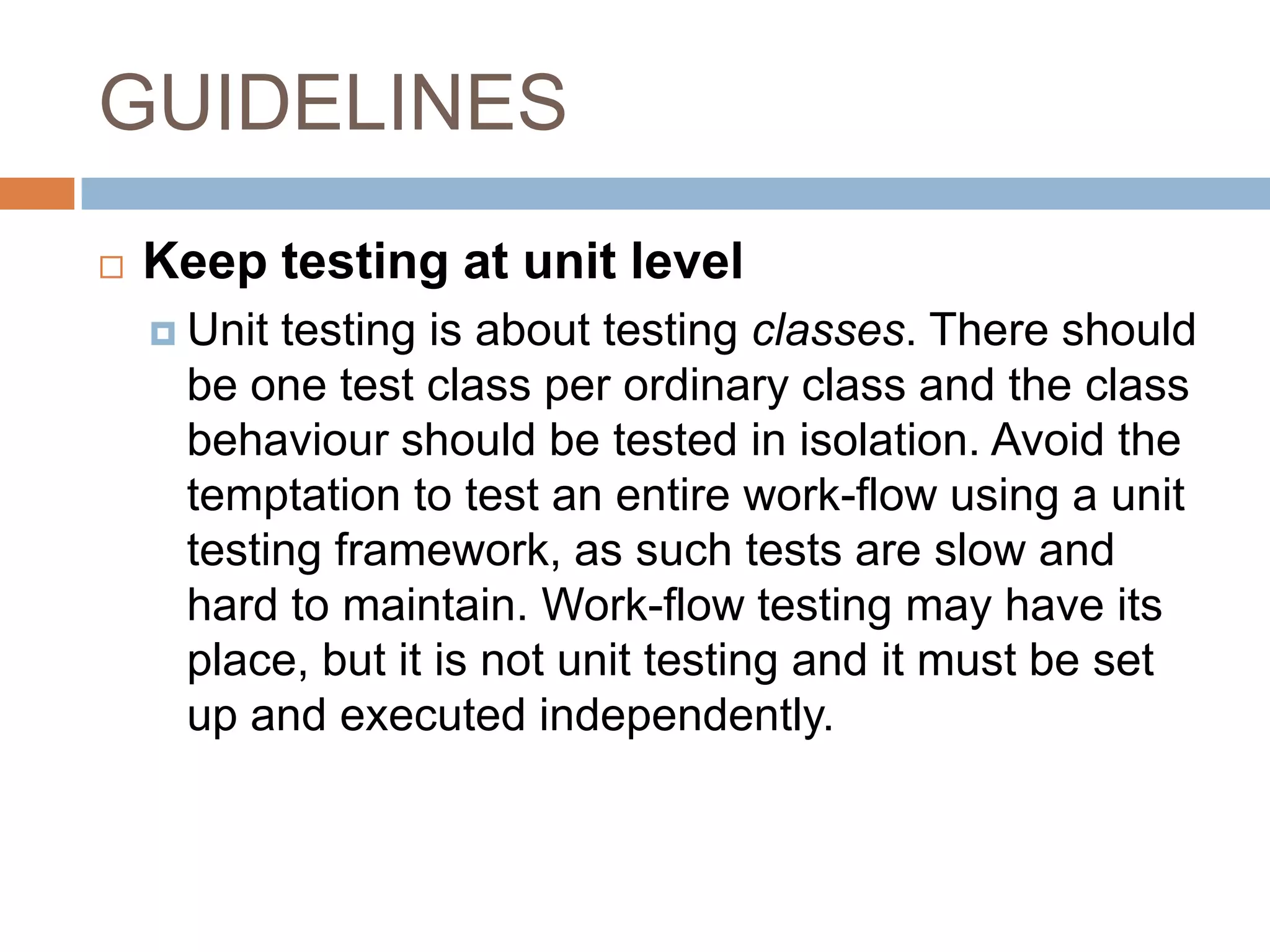 UNIT TESTING PPT | PPTX