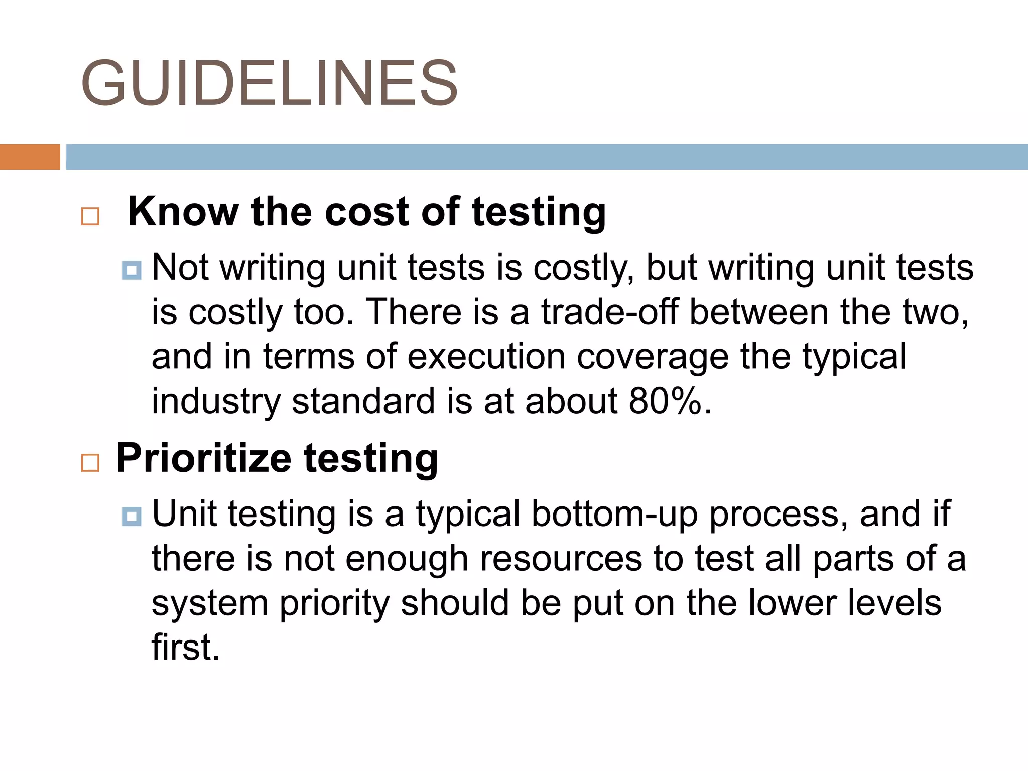 UNIT TESTING PPT | PPTX