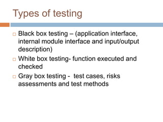 UNIT TESTING PPT | PPTX