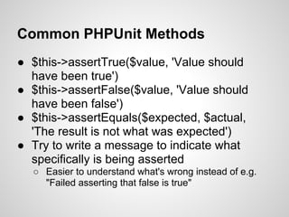 Unit testing in PHP | PPT