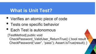 Benefits of Unit Testing | PPTX