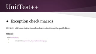 Unit testing | PPTX
