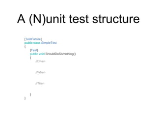 Unit testing basics | PPTX