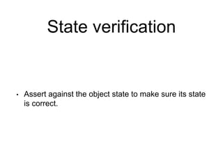 Unit testing basics | PPTX