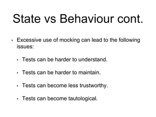 Unit testing basics | PPTX