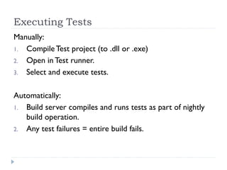 Unit testing | PPT