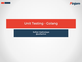 TDD and Unit Testing in Golang | PDF