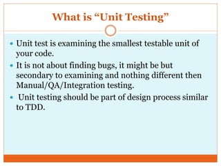 Unit Testing | PPTX