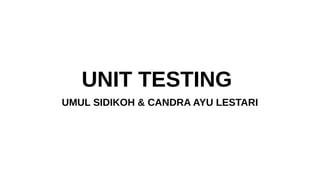 Unit Testing | PDF