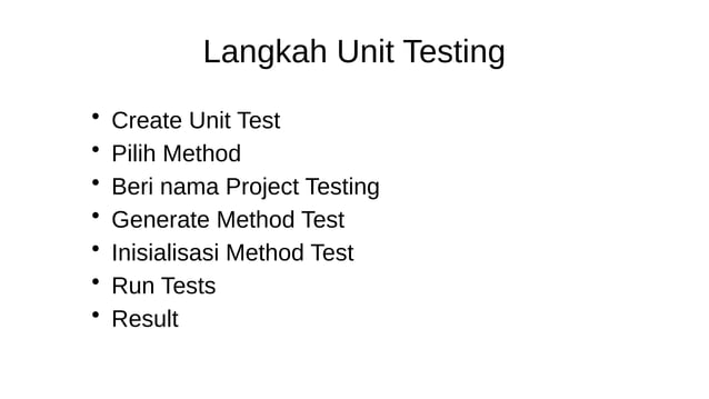 Unit Testing | PPT