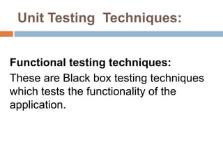 Unit testing | PPT