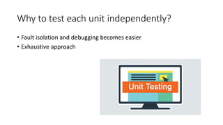 Unit testing | PPT