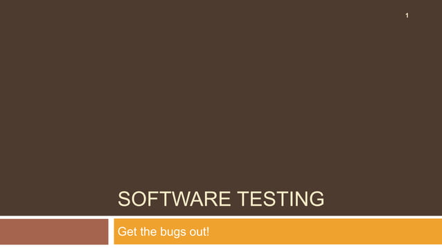 Upstate CSCI 540 Unit testing | PPT