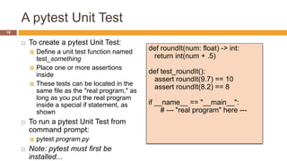 Upstate CSCI 540 Unit testing | PPT