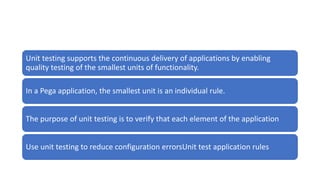 pega unit testing | PPT