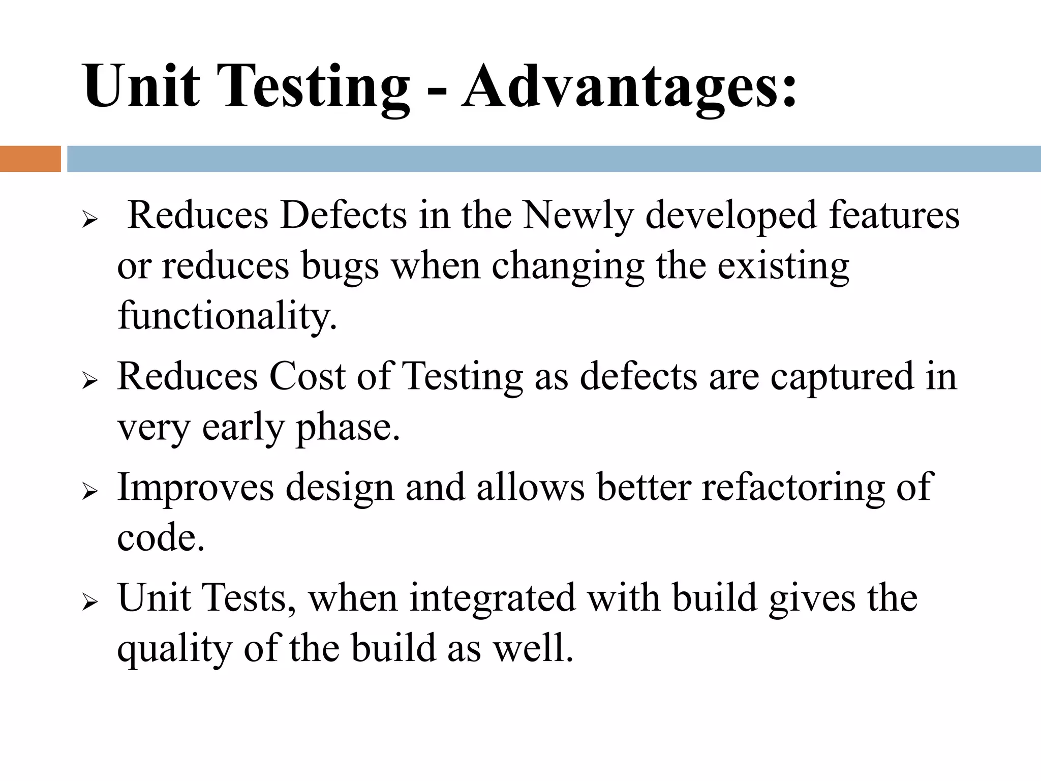Unit testing | PPTX