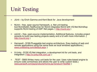 Unit testing | PPT