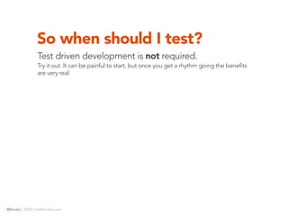 Unit Testing Guidelines | PPT
