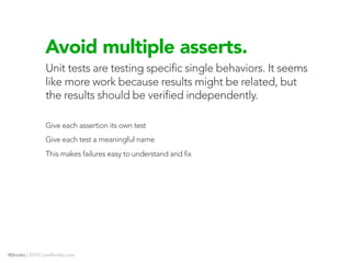 Unit Testing Guidelines | PPT