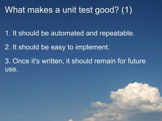 Unit testing Agile OpenSpace | PDF
